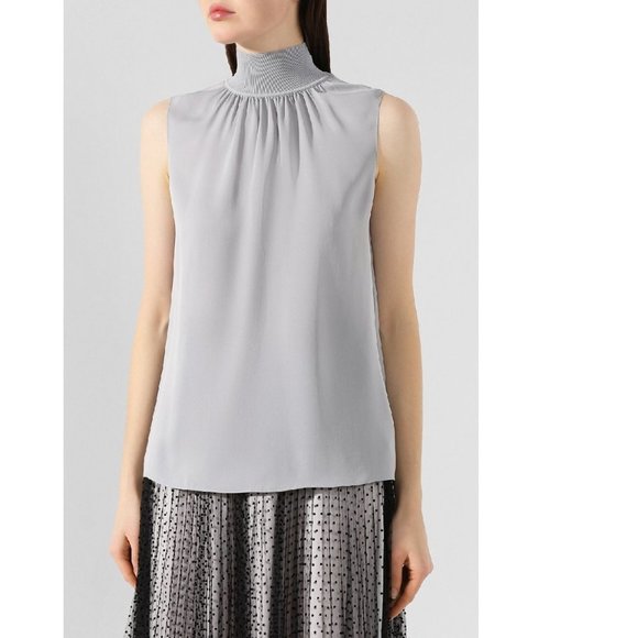 Theory | Tops | Theory Mockneck Sleeveless Top | Poshmark